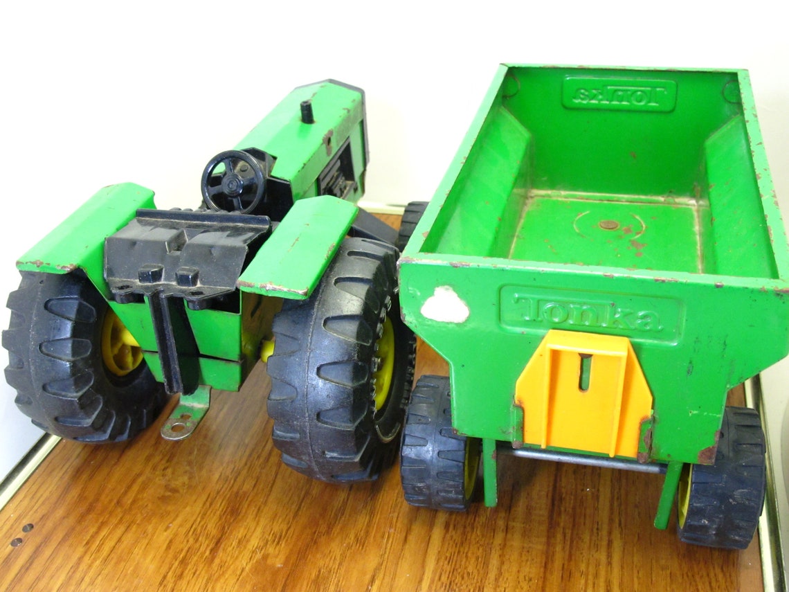 Green Tonka Farm Tractor-vintage green tonka truck farm | Etsy