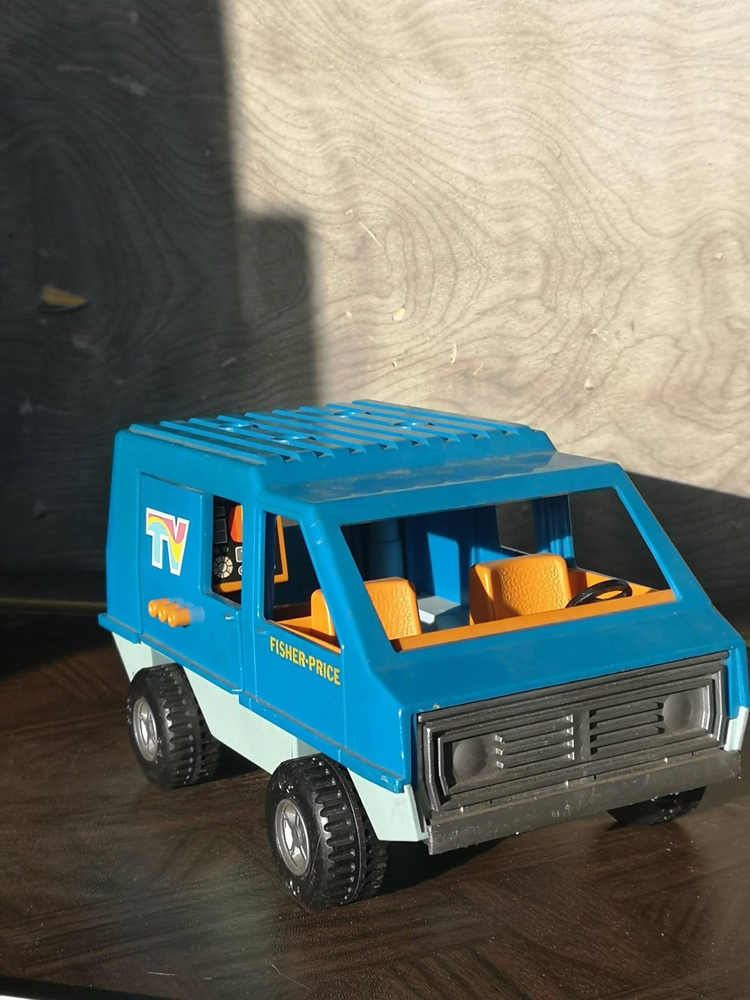 Vintage 1977 Fisher Price, Adventure People, Mobile TV Unit 309, News ...