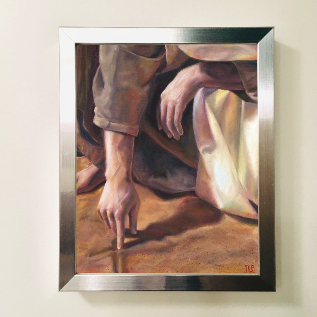 He That is Without Sin Print: Christian Bible Story Art - Etsy