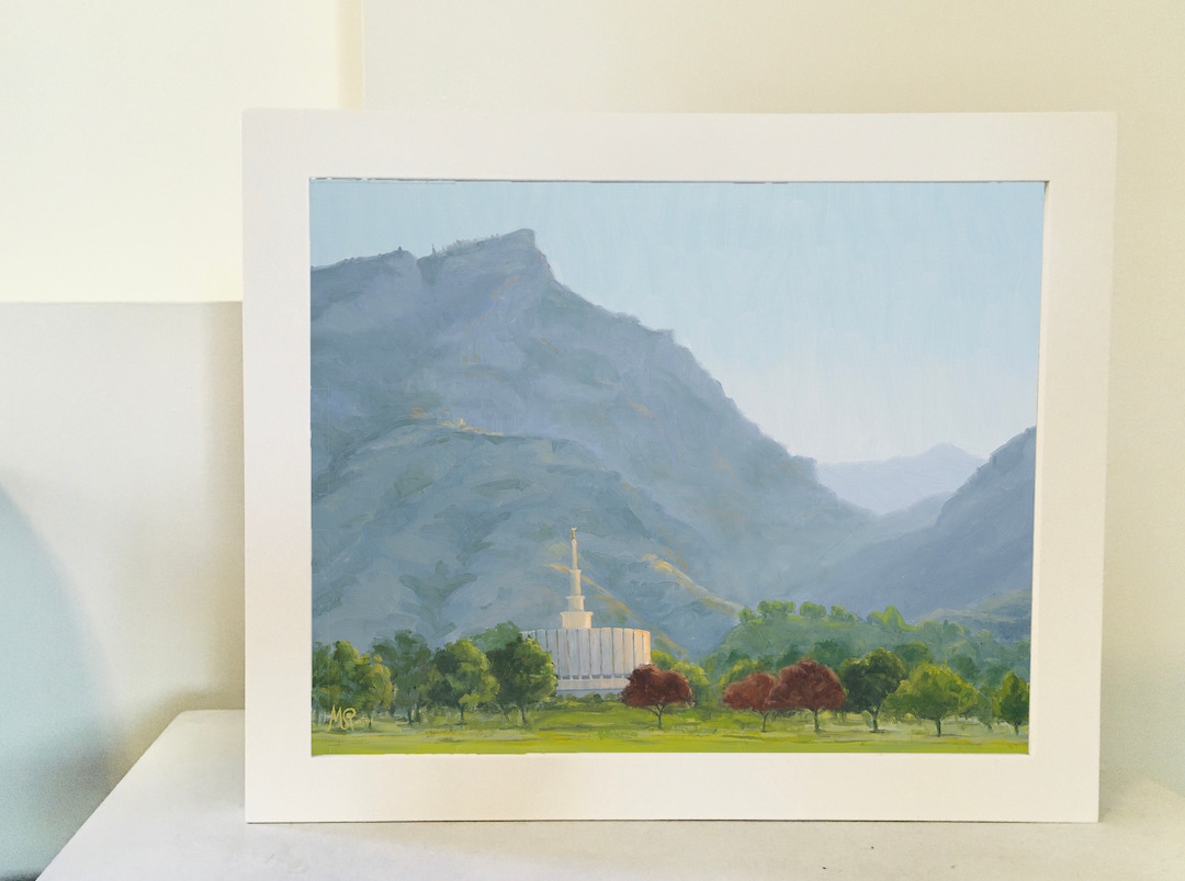 Provo Temple Print, Old Provo Temple, Provo Wall Art, Provo Utah Temple ...