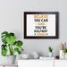 Motivational Wall Art | Framed Horizontal Poster | Inspirational Home ...