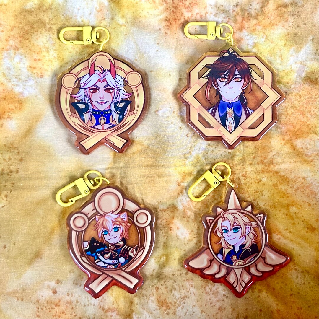 Genshin Impact - Geo Character Vision Charms - Etsy