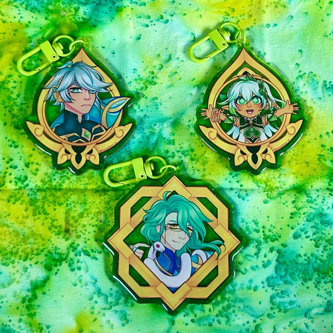 Genshin Impact - Dendro Character Vision Charms - Etsy