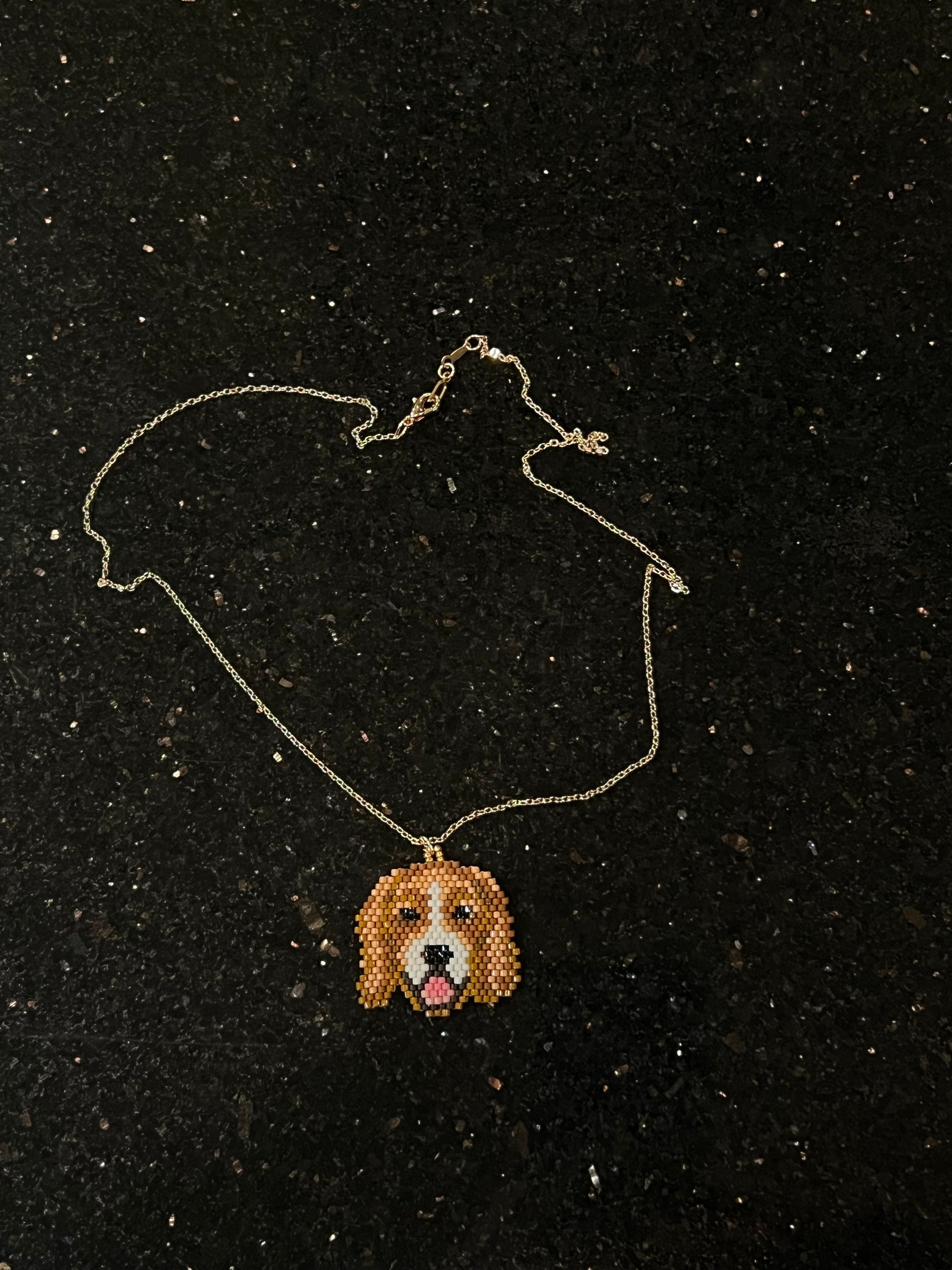 Beagle Necklace Gold Filled Cute Dog Gift for Groomer Dog Sitter Seed ...