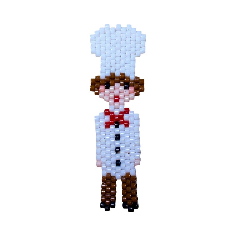 Brick Stitch Female Chef Beading Pattern – Miyuki Delica 11/0 Figure ...