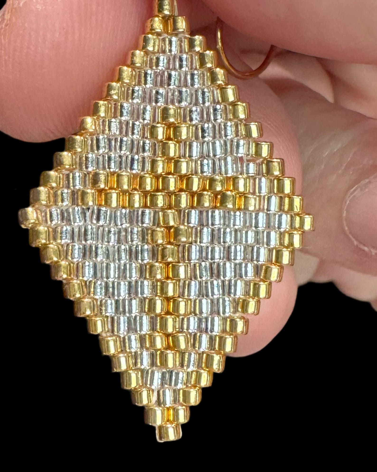 Brick Stitch Two Beading Pattern Crucifix Celtic Cross Earrings or ...