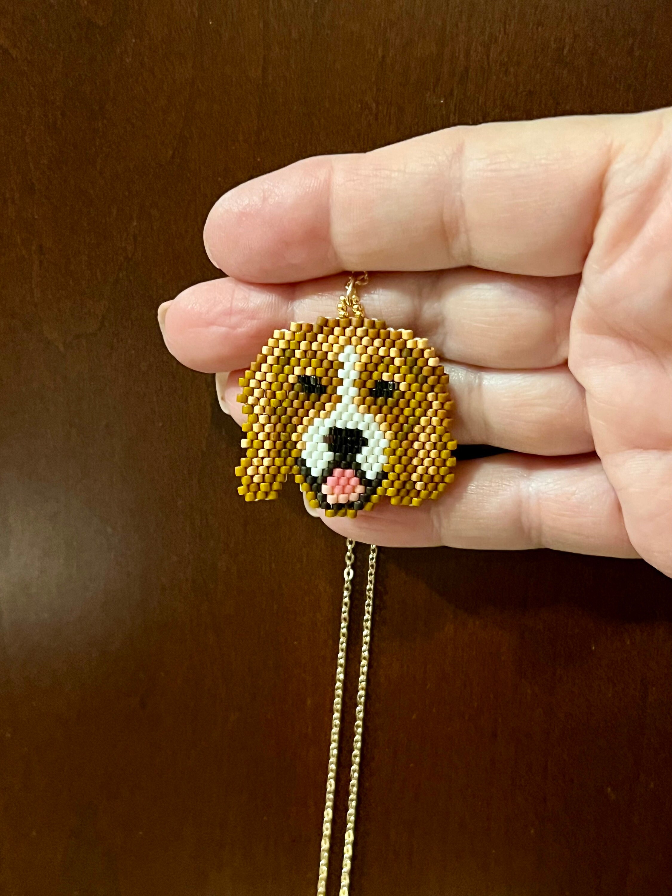 Beagle Necklace Gold Filled Cute Dog Gift for Groomer Dog Sitter Seed ...