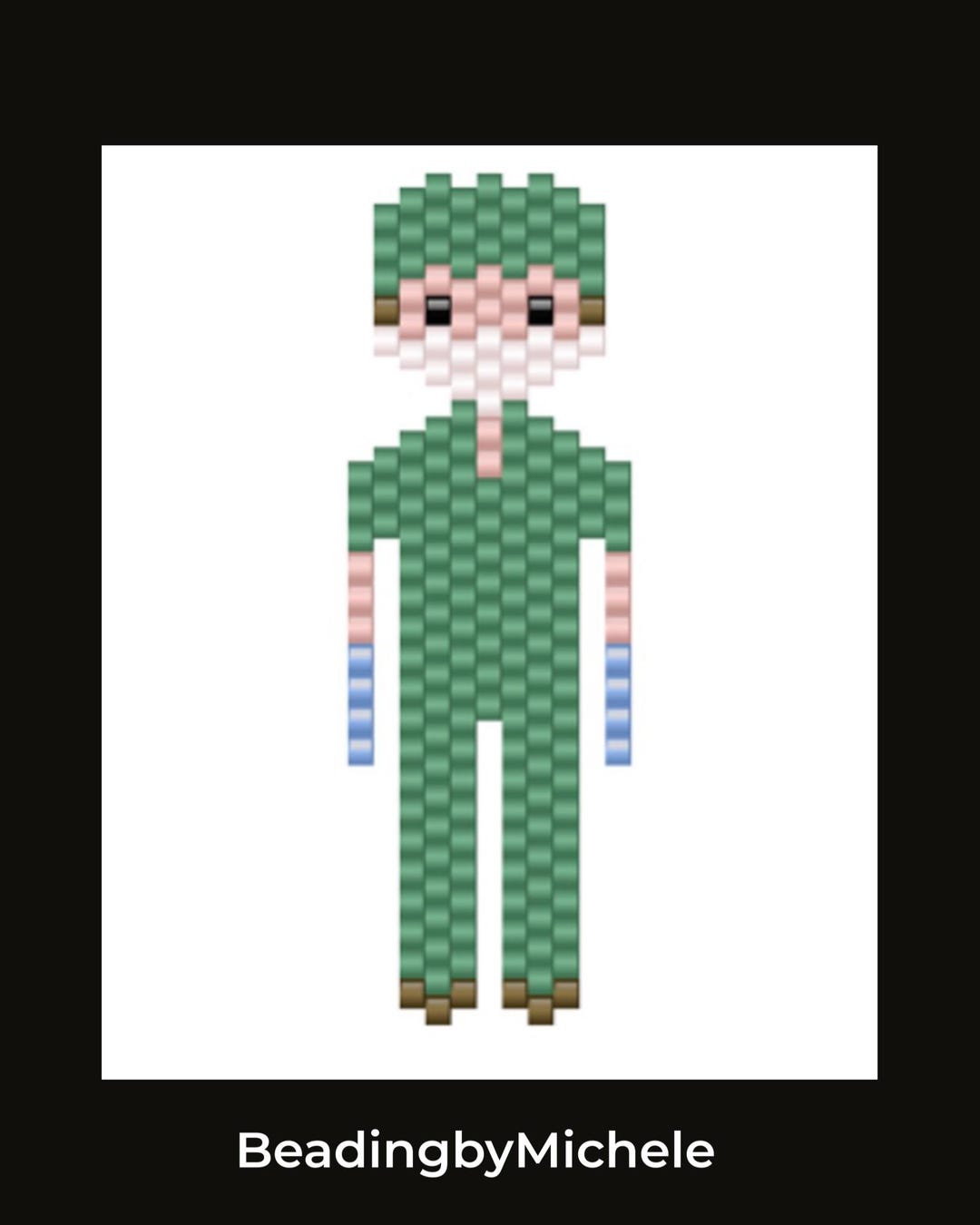 Beaded Surgeon Pattern, Brick Stitch Peyote, Gift for Doctor (digital ...