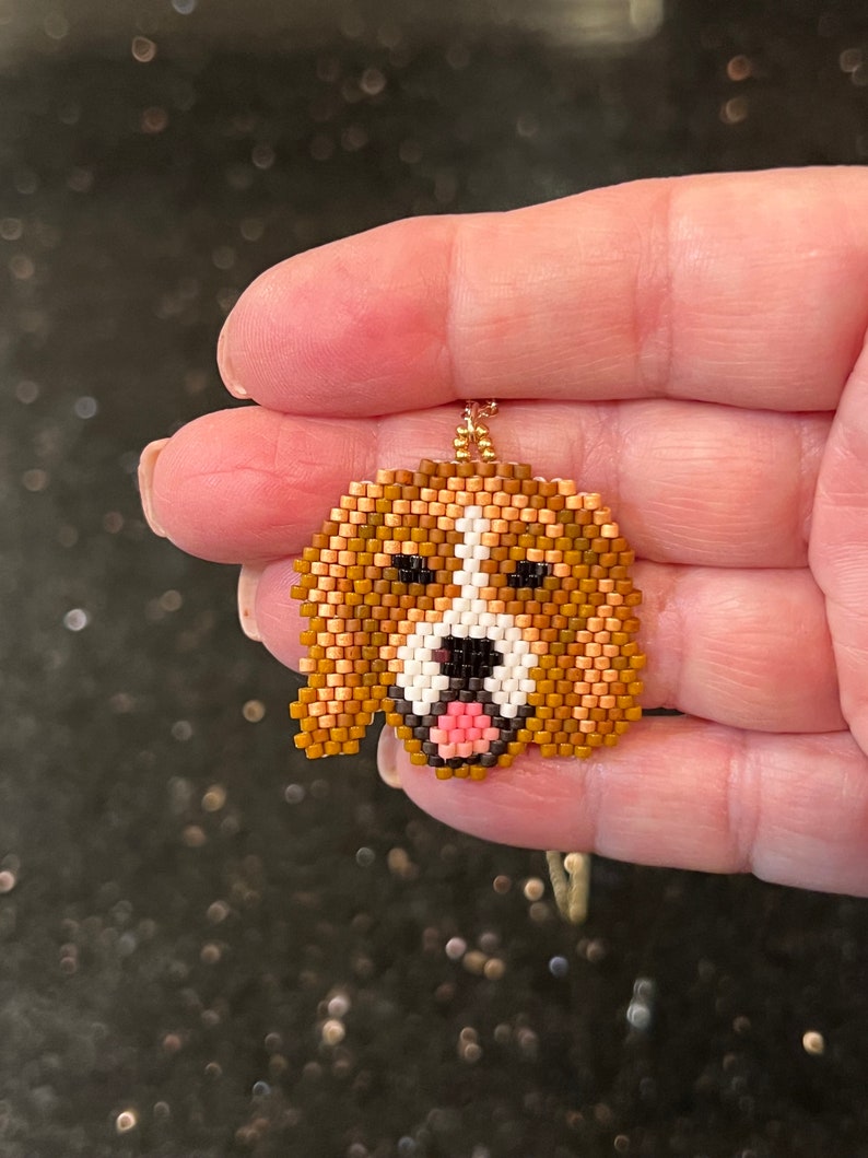 Beagle Necklace Gold Filled Cute Dog Gift for Groomer Dog Sitter Seed ...