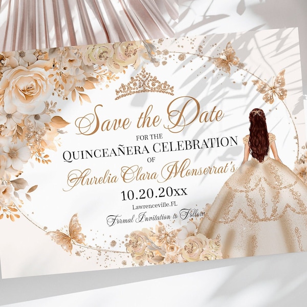 Quinceanera Save the Date - Etsy