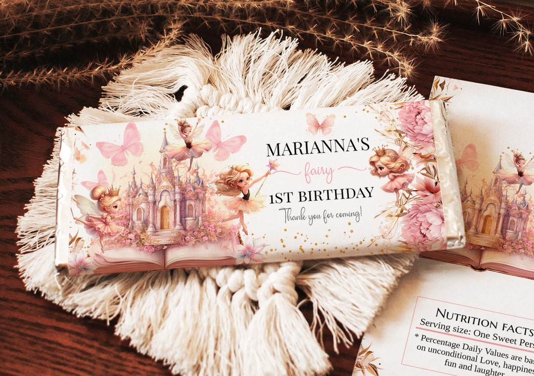 Enchanting Fairy Tale Candy Bar Wrappers With Magical Castle ...