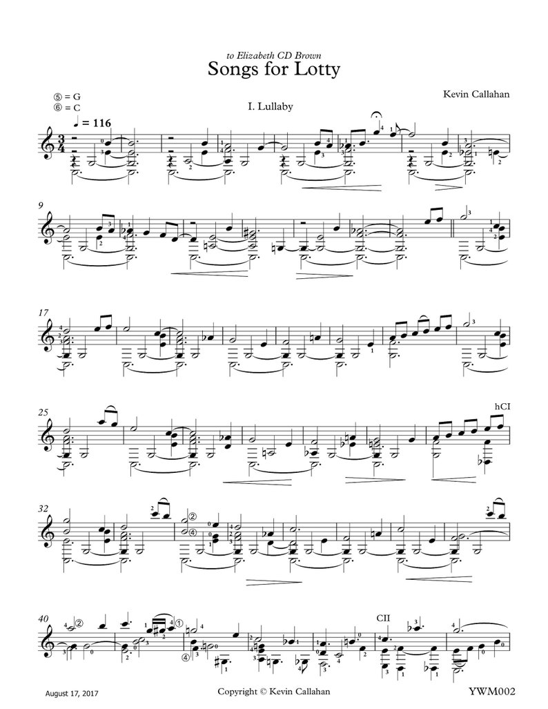 Songs for Lotty Commissioned by Elizabeth CD Brown - Etsy