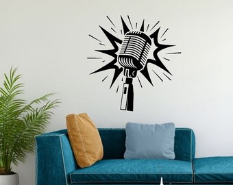 Microphone Wall Decor - Etsy