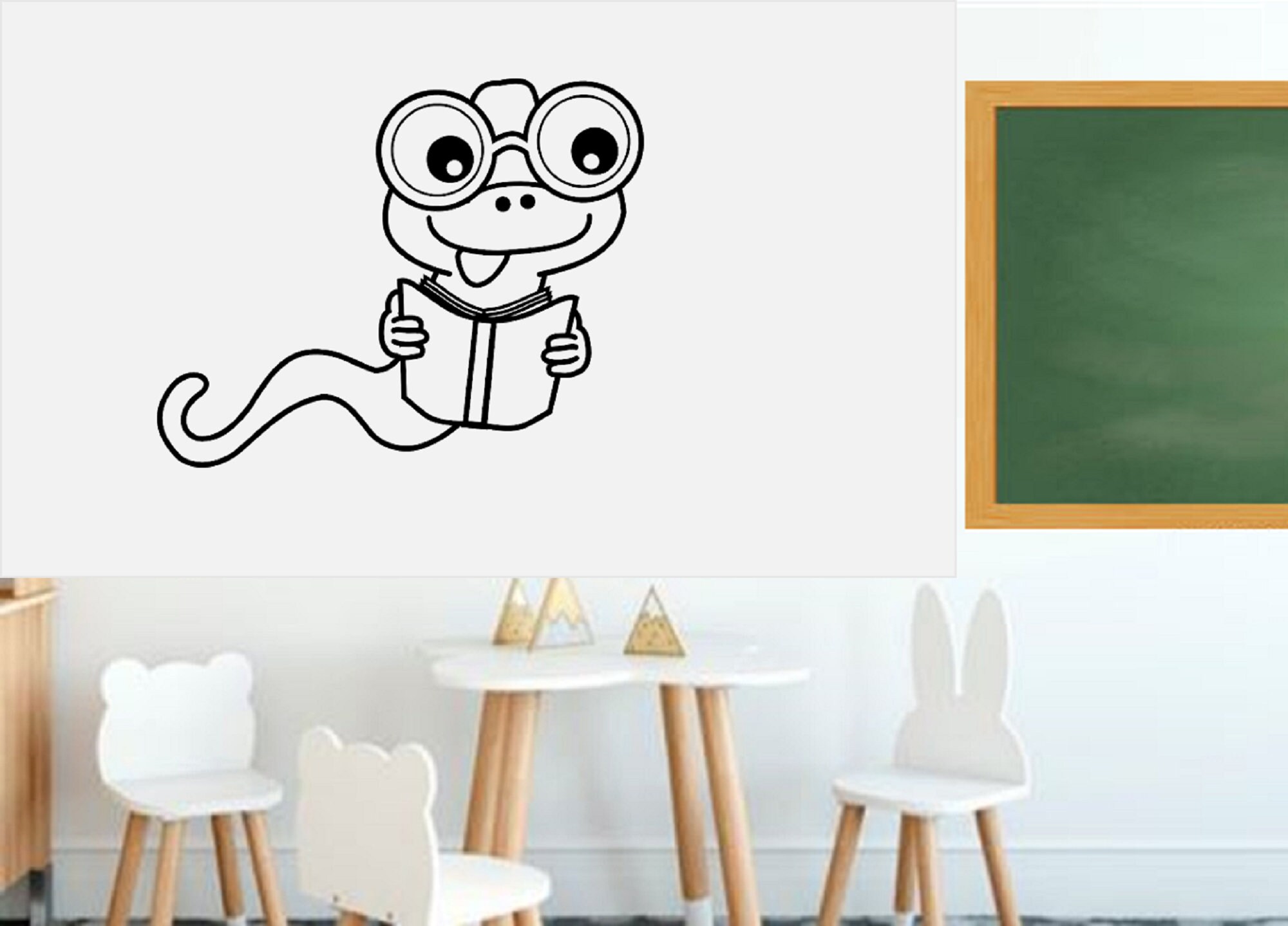 Wall Decals & Murals Home Décor Home & Living Bookworm Wall Decal ...