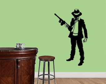 Mobster Wall Decal - Etsy