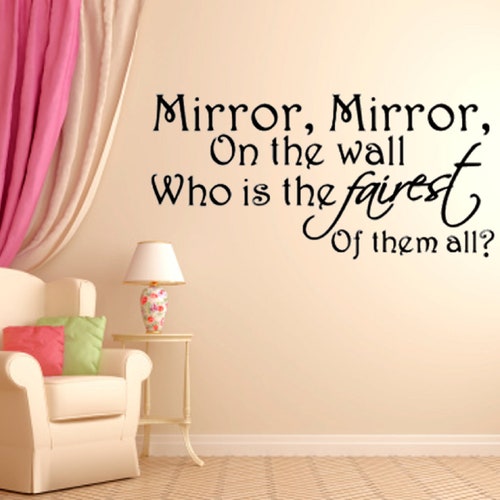 Snow White/evil Queen Magic Mirror on the Wall Cutout - Etsy