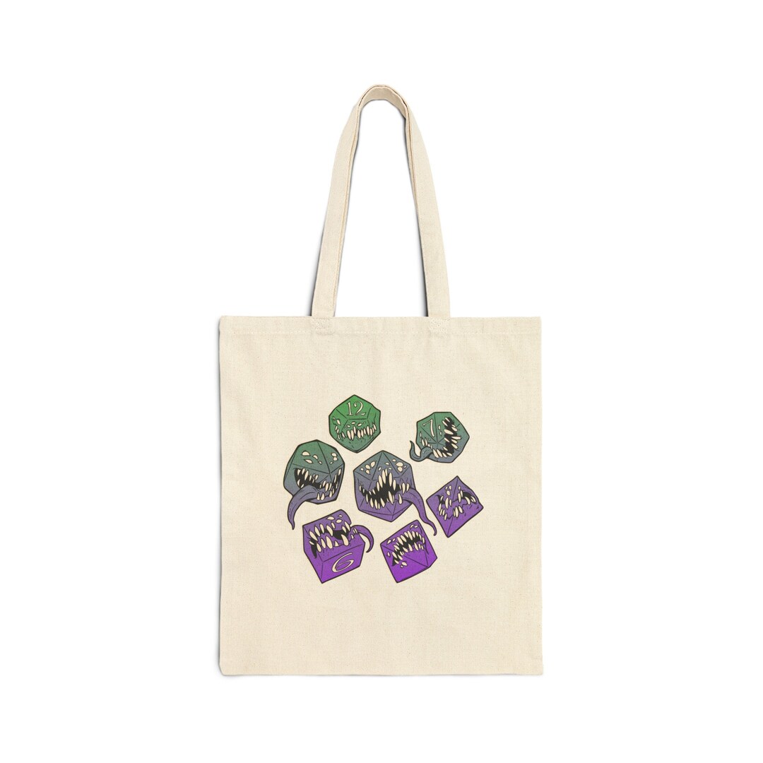 Mimic Dice D&D Tote Bag, Dungeon Master Gift, DND Dice Bag, Mimic Bag ...