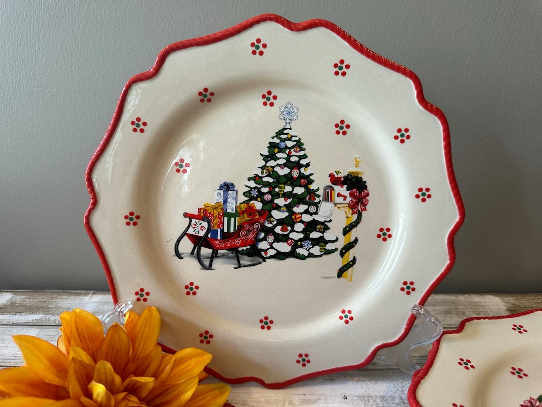 Temp-tations - Holiday by Tara - Dinner Plate - Set of 2 - TWO Sets ...