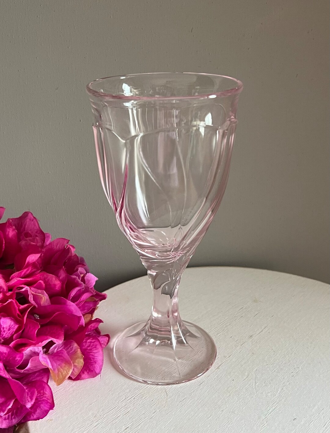 Noritake - Sweet Swirl - Pink - Water Goblet - One Available - 7 3/8 ...