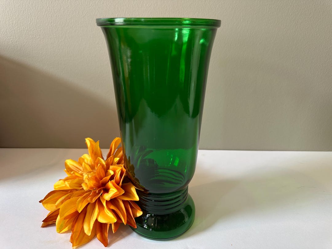 NAPCO - Vase - Forest Green - Cleveland, Ohio USA - Three Rings - 9.5 ...