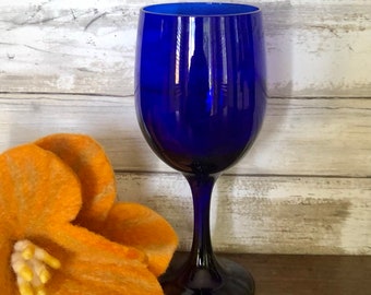 Cobalt Blue Wine | Etsy