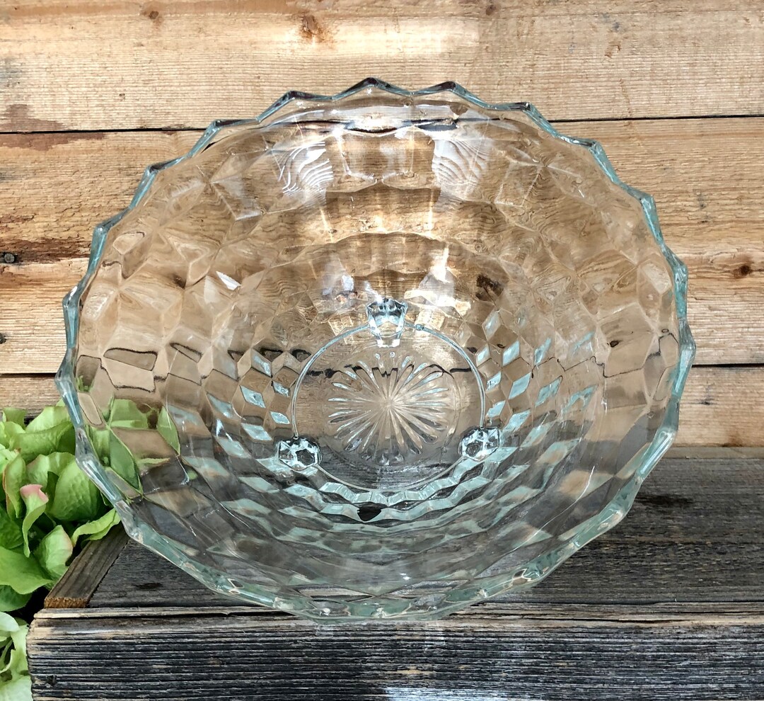 Vintage Indiana Glass Whitehall Pattern Serving Fruit Bowl/dish - 3 ...