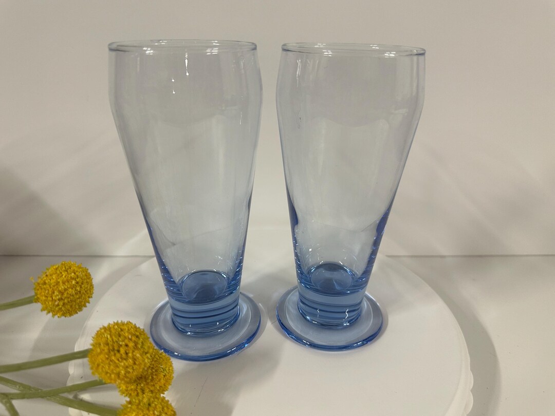 Libbey - Beer Stein - Light Blue - Set of 2 - 6 1/2" Tall - 12 Oz ...