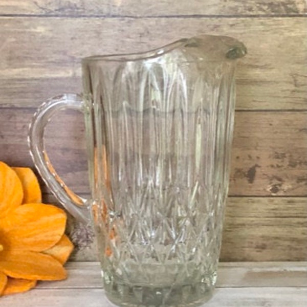 Heavy Glass Pitcher - Etsy