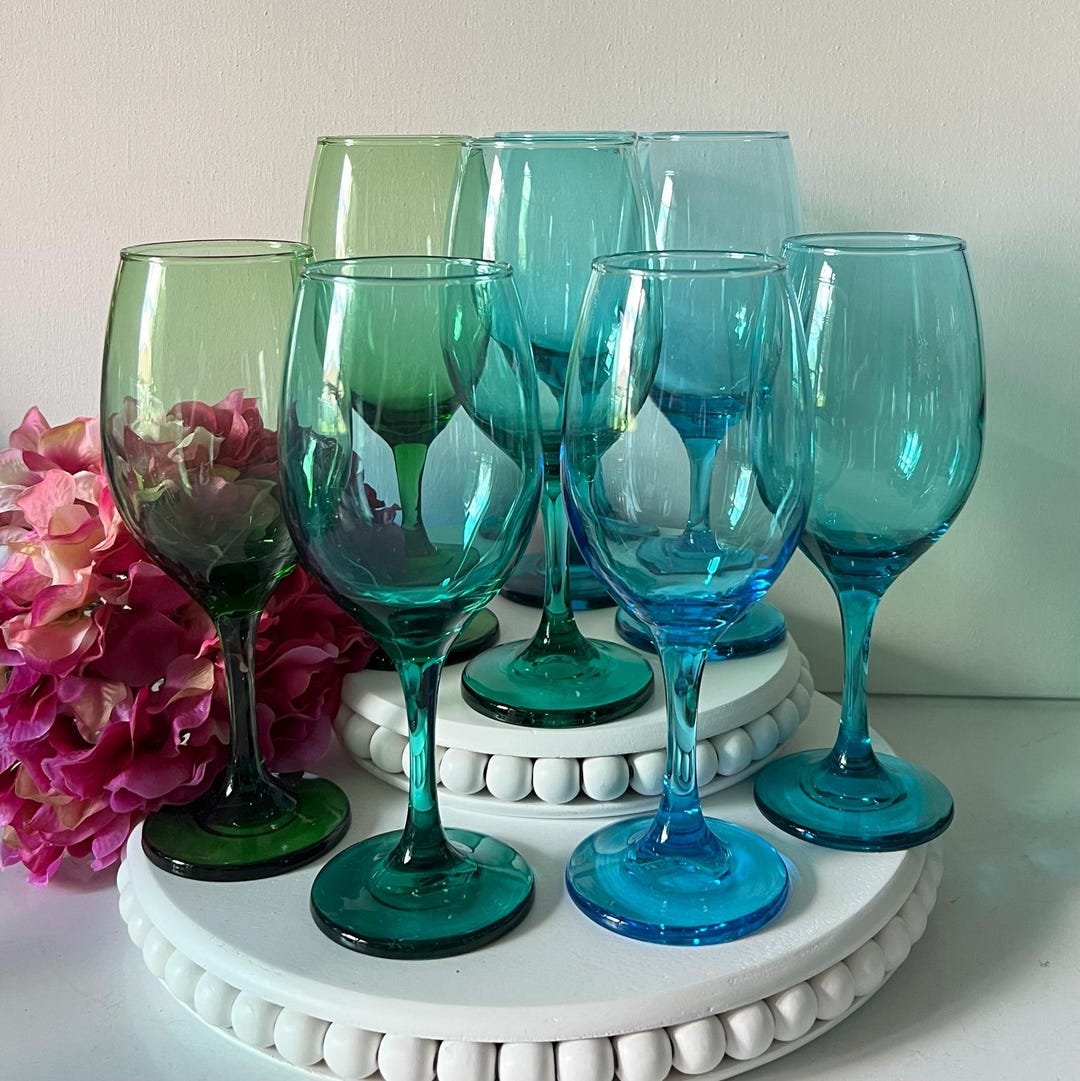 Mismatched Cristar Wine Glasses - Set of 8 - 8 1/2" Tall - 13oz ...
