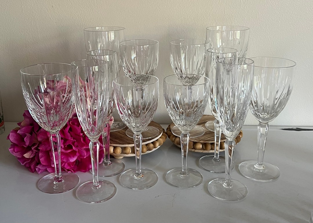Lenox Crystal - Clarity Pattern - Mismatched - Set of 4 Water Goblets ...