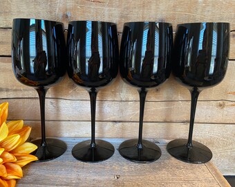 Black Stemware - Etsy