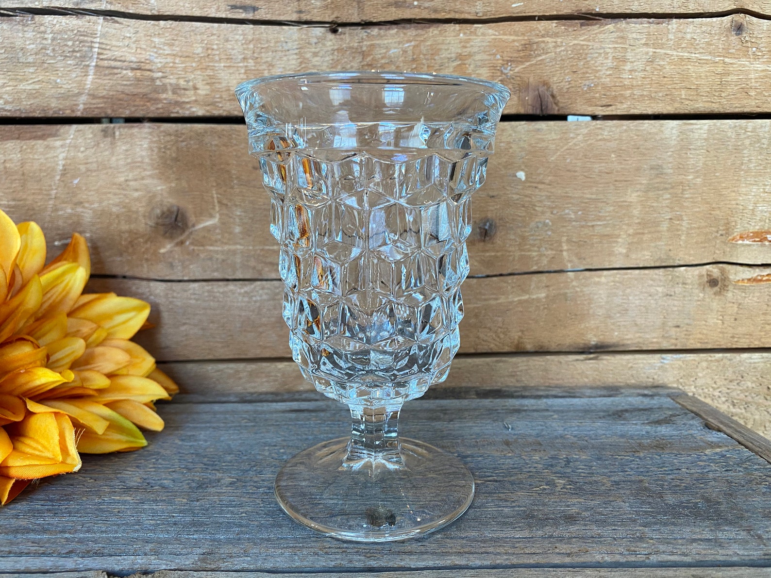 Vintage Fostoria American Water Goblets 5 Available | Etsy