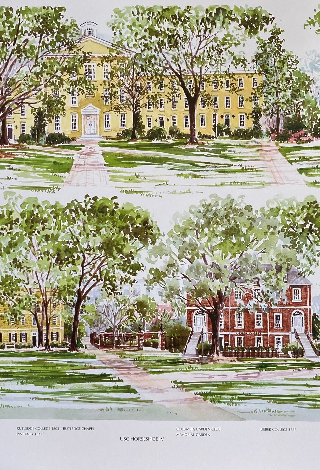 USC Horseshoe IV - One of Two Sides of the Iconic Center Campus. Image ...