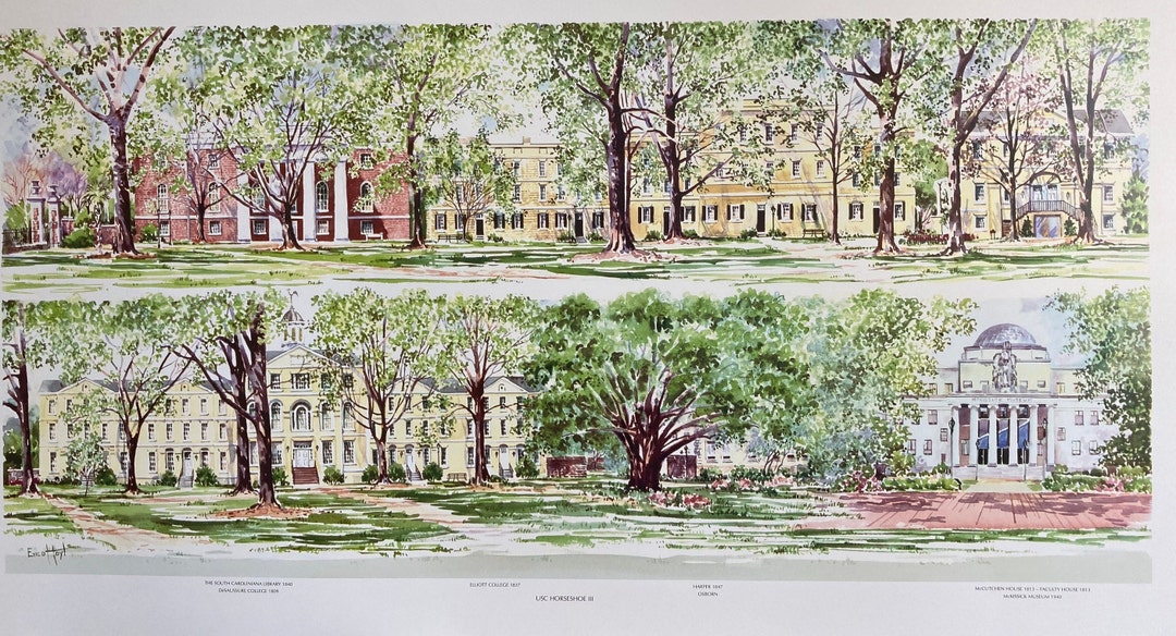 USC Horseshoe III - One of Two Sides of the Iconic Center Campus. Image ...