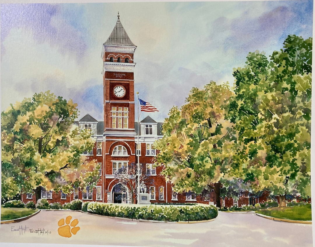 Clemson University Tillman Hall - Etsy