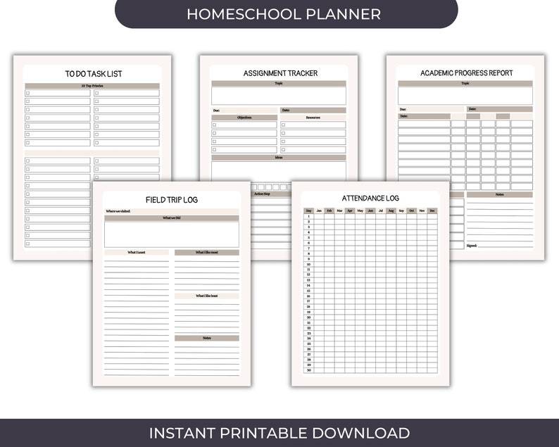2025-2026 Homeschool Planner | 80+ PAGES | Colorful Floral Planner ...