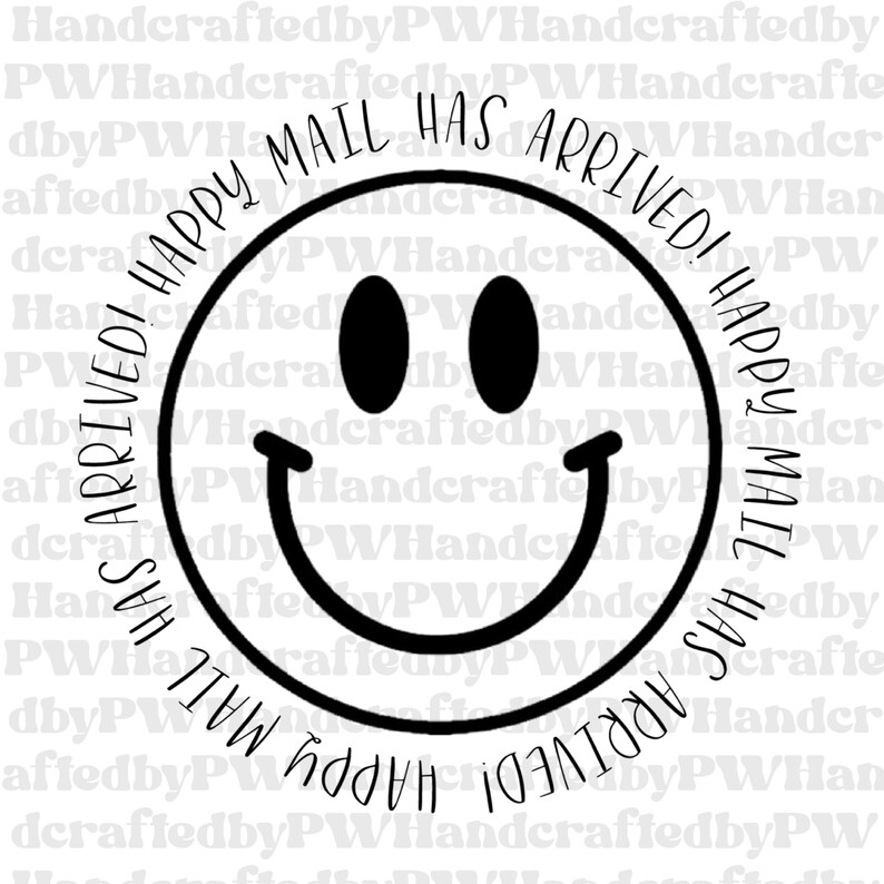 Happy Mail Has Arrived SVG File Small Business Sticker Small - Etsy