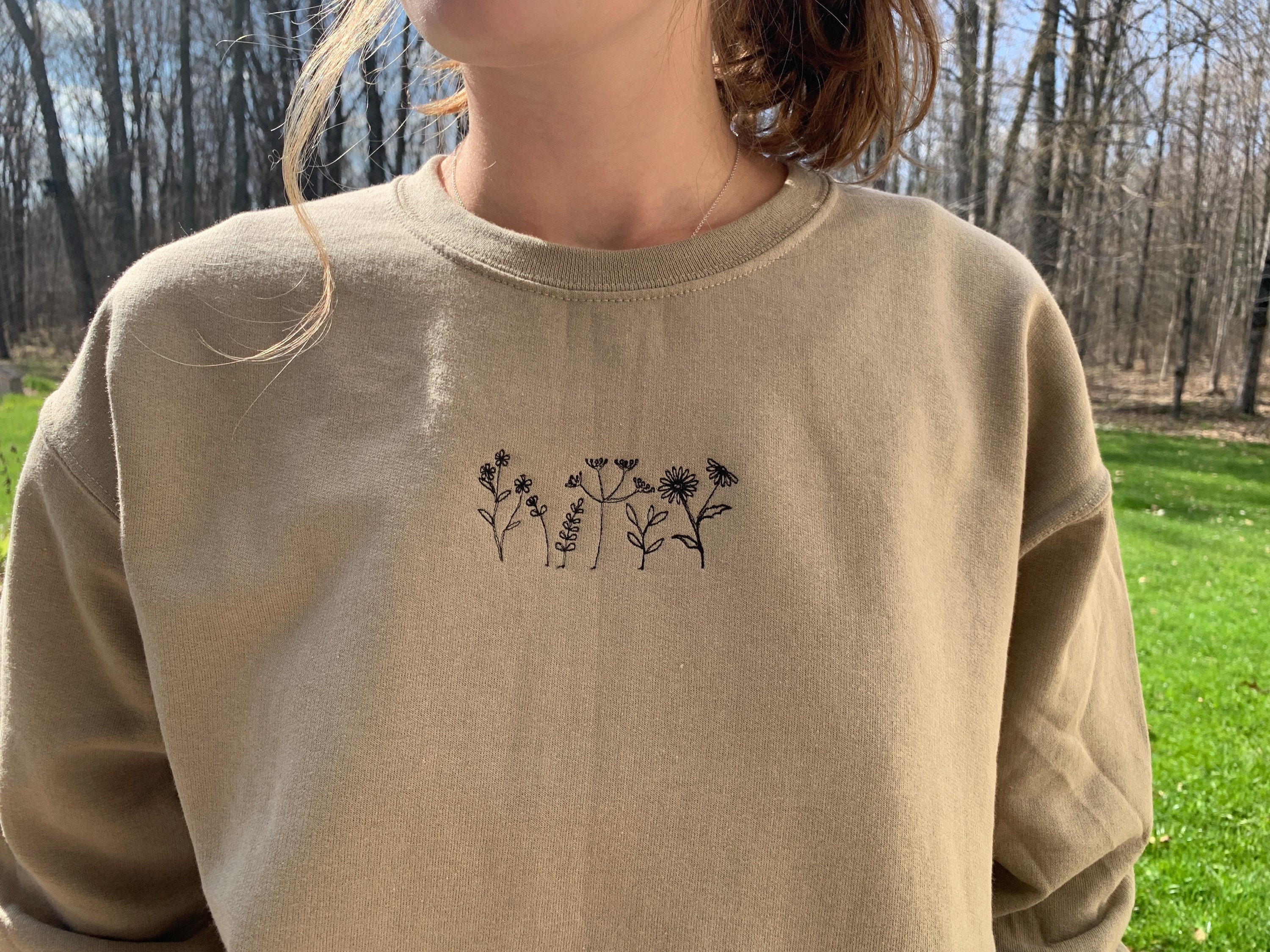 Floral Custom Crewneck - Etsy Canada