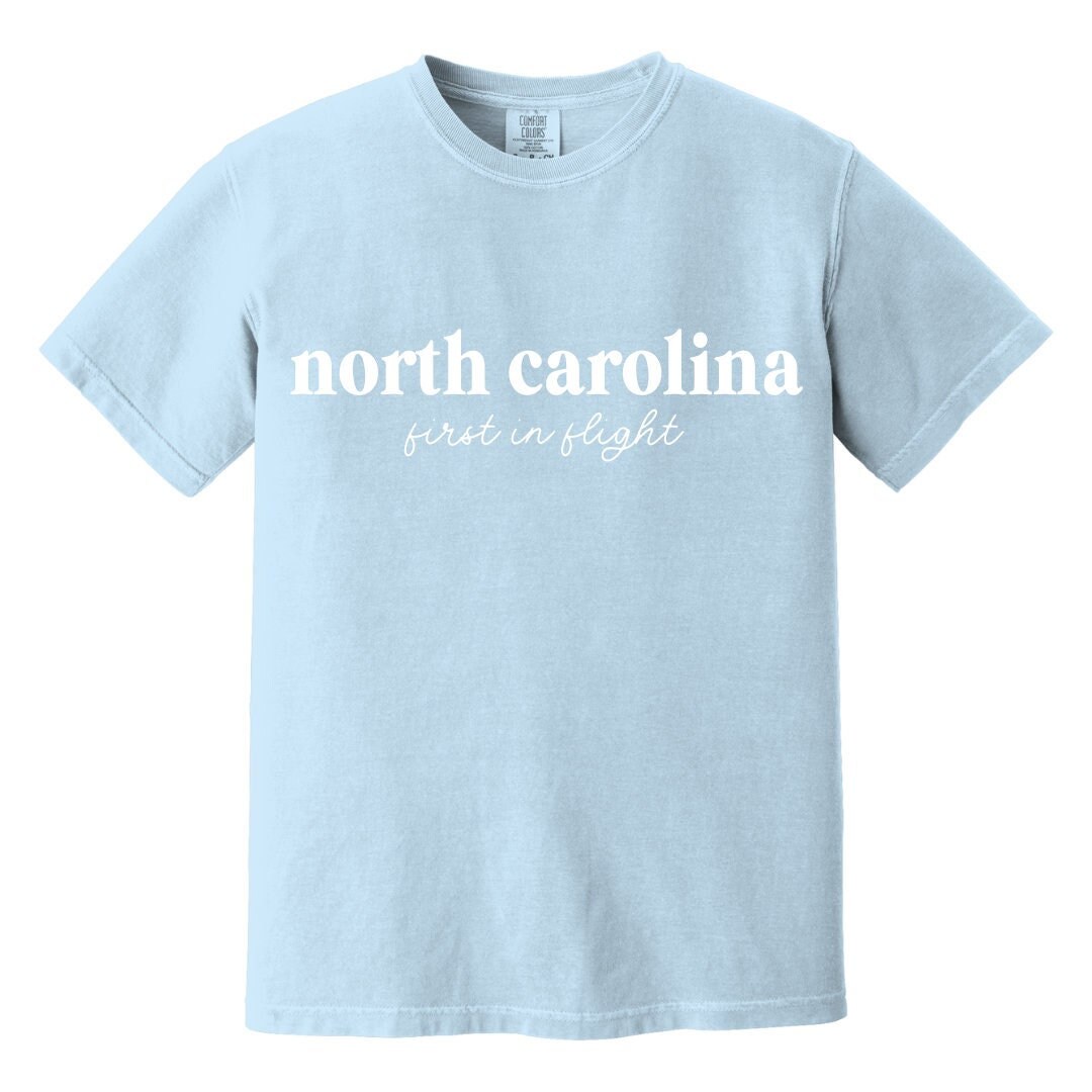 North Carolina - First in Flight State Tshirt/crewneck/embroidery/heat ...