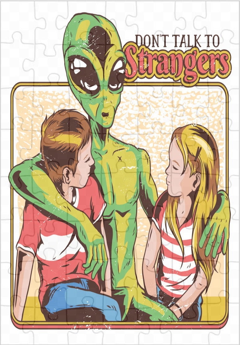 Alien Puzzle Puzzle Funny Puzzle 120 Pieces Puzzle for - Etsy