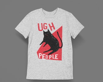 Angry Cat T Shirt - Etsy