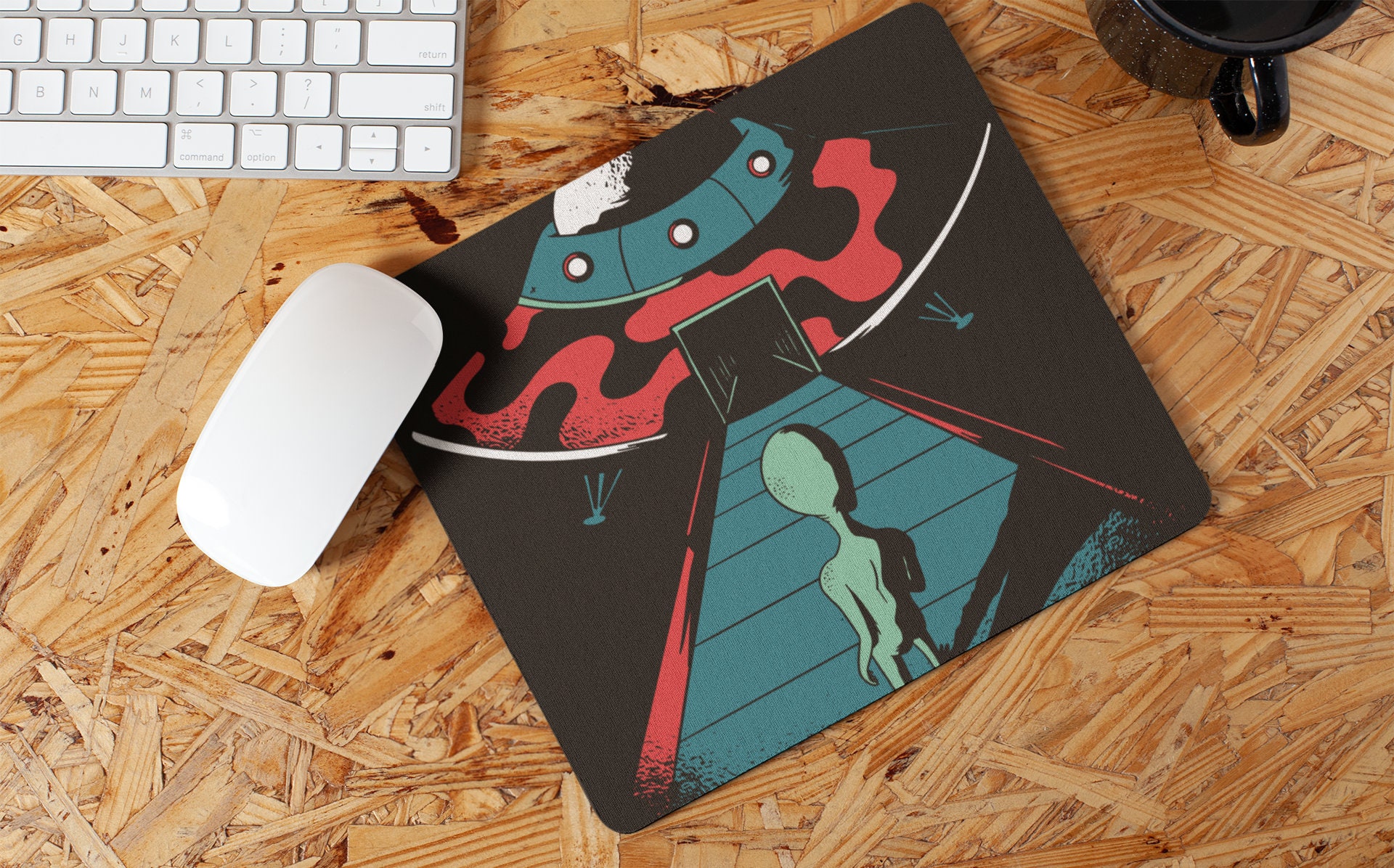 Alien Mouse Pad Mousepad Retro Alien Alien Mousepad | Etsy