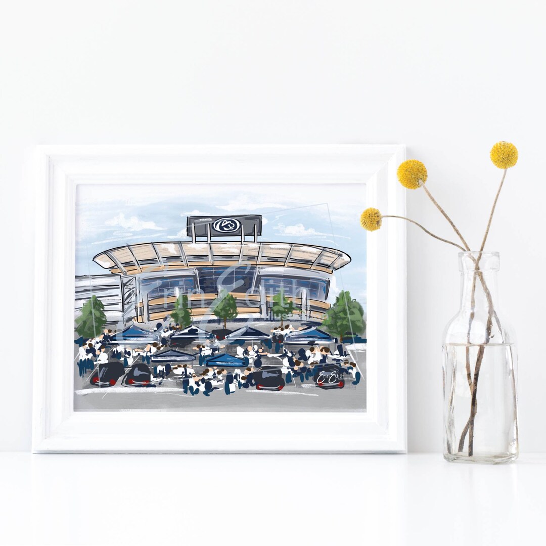 Beaver Stadium Print / Penn State Print / University Park - Etsy