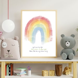 You Are My Sunshine Nursery Prints / Sun, Cloud, Rainbow Nursery Prints ...