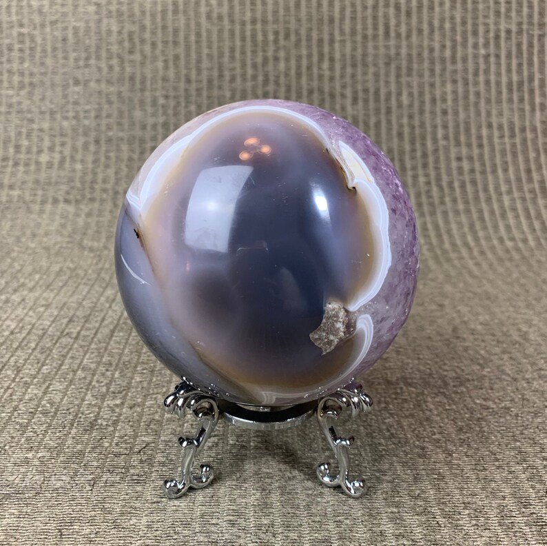 3.9 Smile Crystal Ball Open Mouth-shaped Amethyst Crystal | Etsy