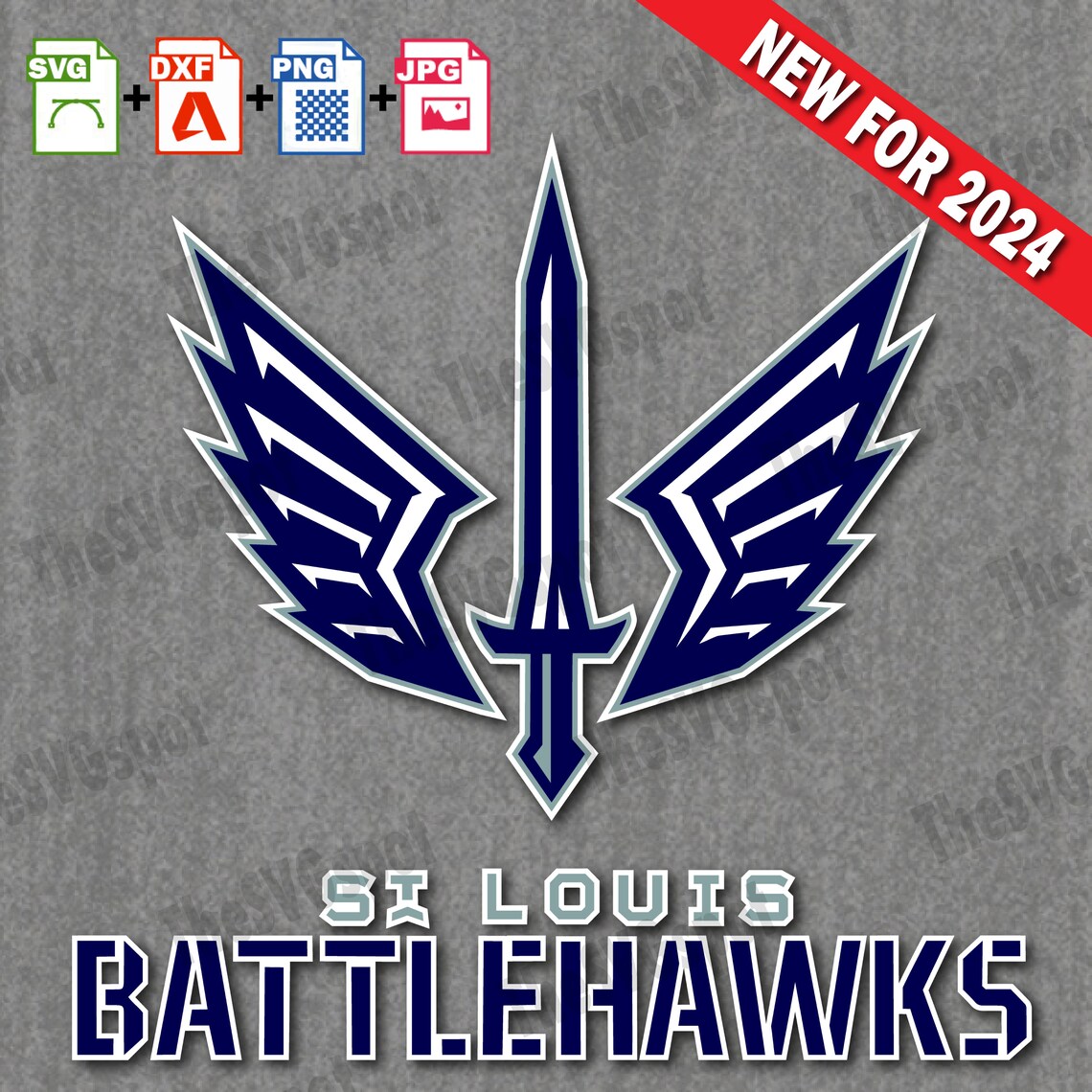 St. Louis Battlehawks SVG for Cricut & Silhouette. 2024 XFL Team Logo ...