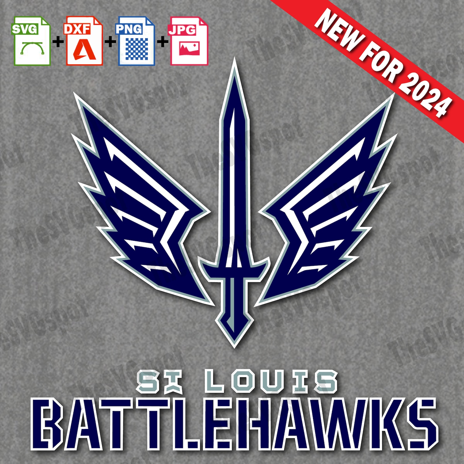 St. Louis Battlehawks SVG for Cricut & Silhouette. 2024 XFL Team Logo ...