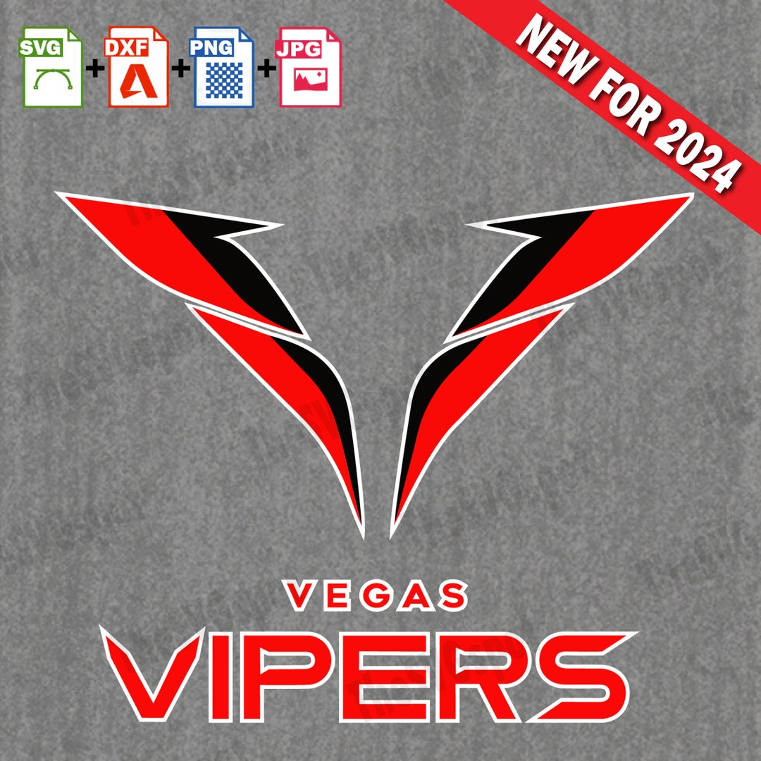 Vegas Vipers SVG for Cricut & Silhouette. XFL Team Logo Pre-layered Cut ...