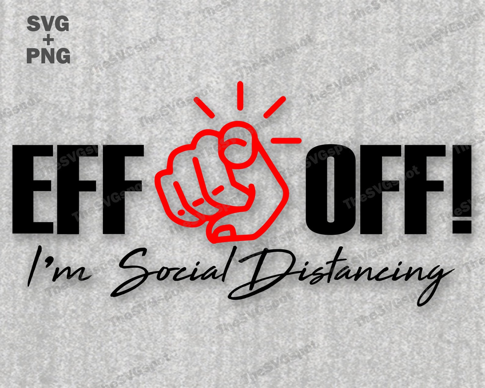 EFF OFF I'm Social Distancing SVG High-quality Graphic - Etsy