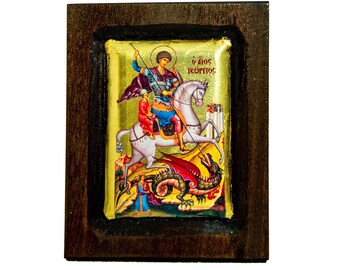 St. George Plaque - Etsy